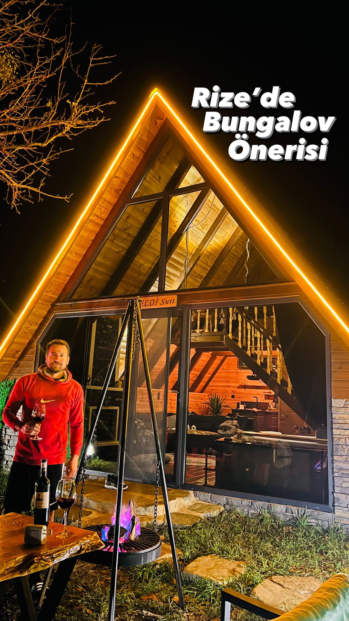 Rize Bungalov Evleri Jakuzili, Şömineli - Eloi Suit Bungalov - gezginilla